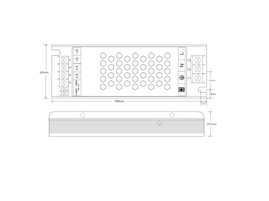 LED zdroj 24V 150W zdroj DIM20-24-150 | T-LED