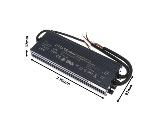 LED zdroj 12V 500W UTD-12-500 Záruka 5 let | T-LED
