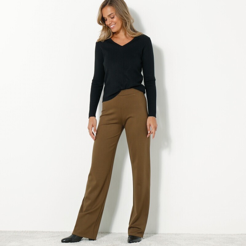 Široké nohavice z úpletu Milano » Blancheporte - francúzska móda pre Vás