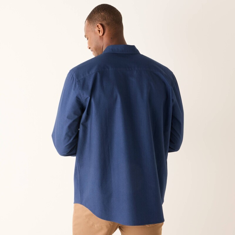 Jednobarevná košile s dlouhými rukávy, tkanina Oxford » Blancheporte ...