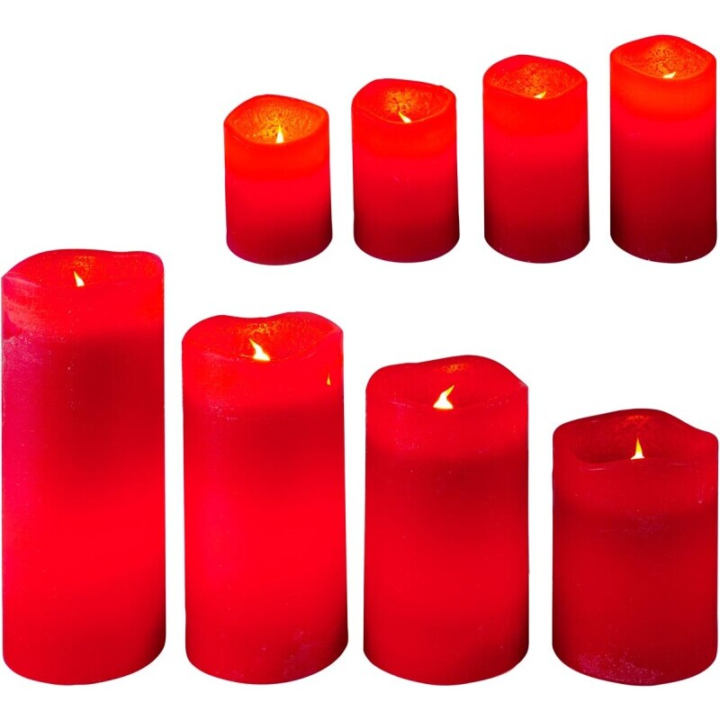 Lumânări LED din ceară Viva Magenta, set 8 buc. » Astoreo - Totul ...
